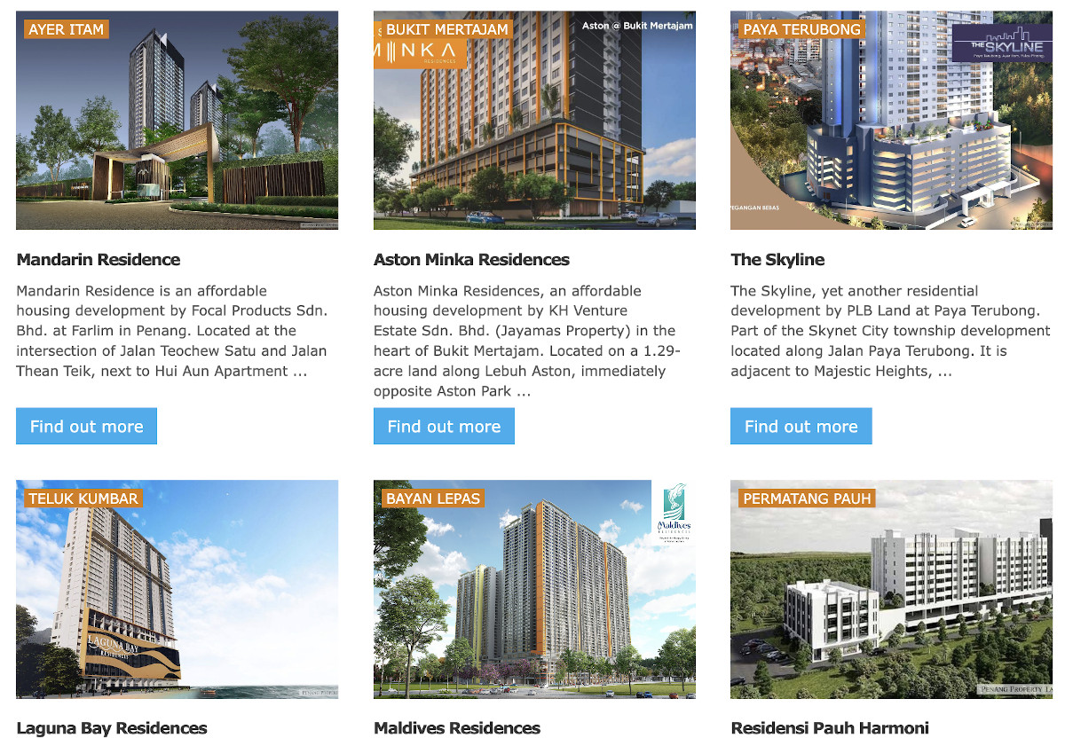 Affordable Housing Projects & Location | Penang Property Talk