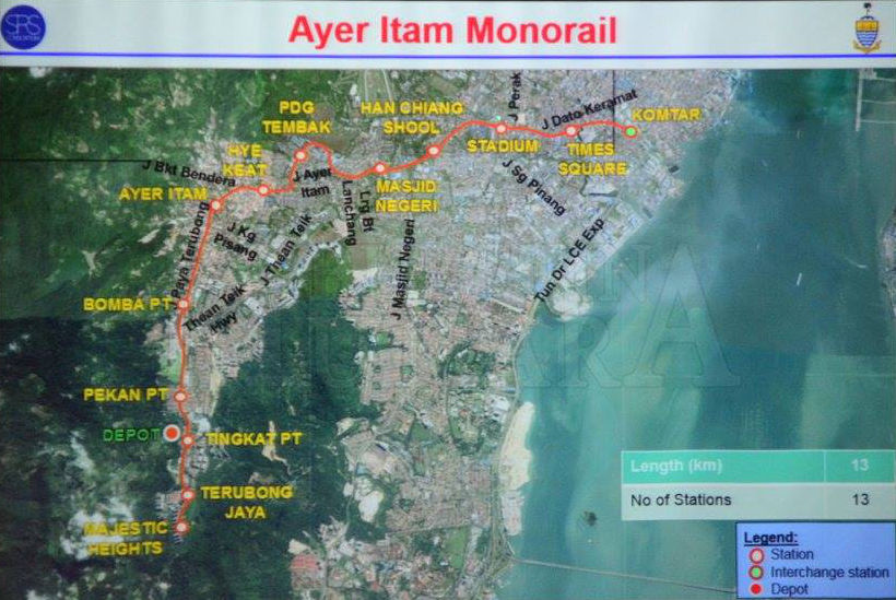Proposed Penang LRT routes and stations | Penang Property Talk